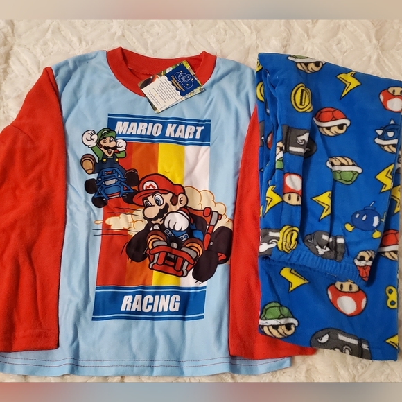 Nintendo | Pajamas | New Boys Size 8 Mario Kart 2 Pc Pajama Set | Poshmark